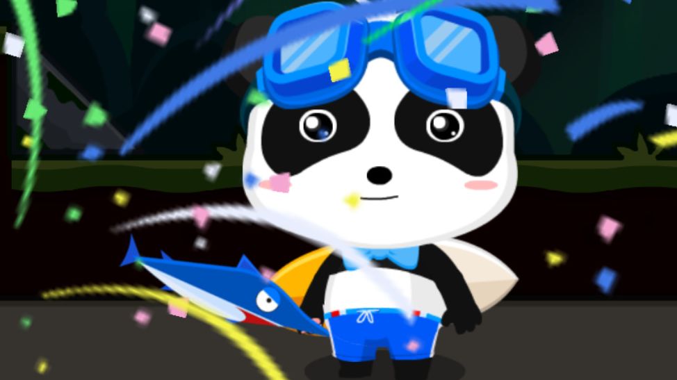 Панда. Школьный автобус. Бейби бас.  Перо огненного феникса и камень силы. Для детей. ч 34