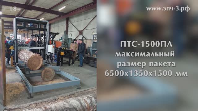 ✅Установка для торцовки пакетов досок ПТС-1500ПЛ