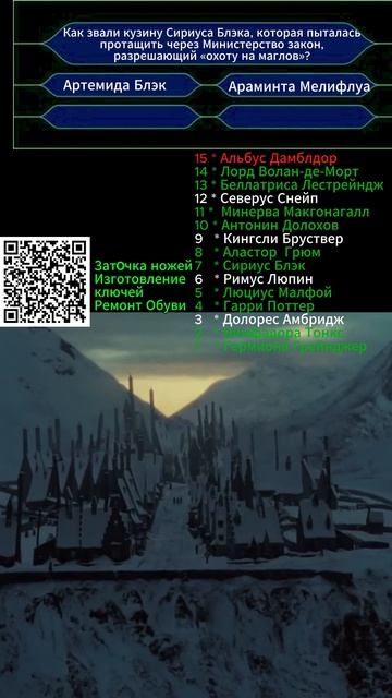 Кто ты в "Гарри Поттер и Орден Феникса"  вопрос № 15