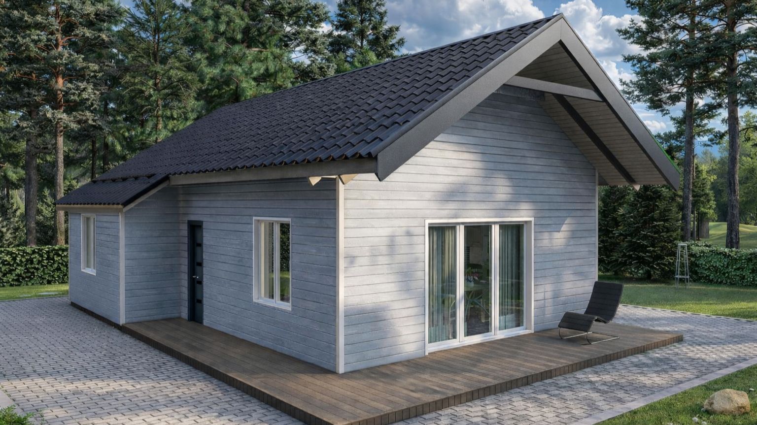 Дом 60 кв м проект одноэтажный в Астрахани