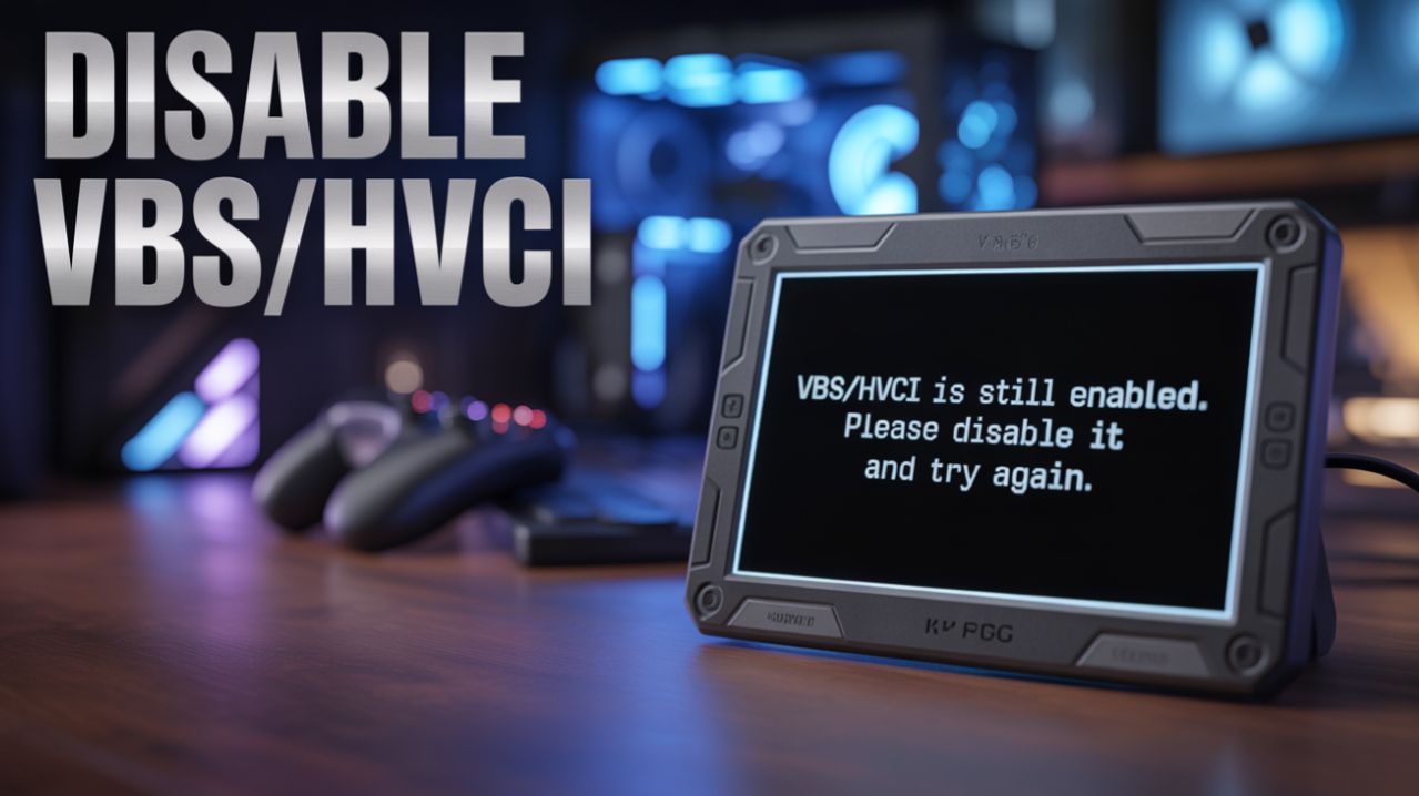 Error - VBS/HVCI is still enabled. Please disable it and try again. | Как исправить ошибку?