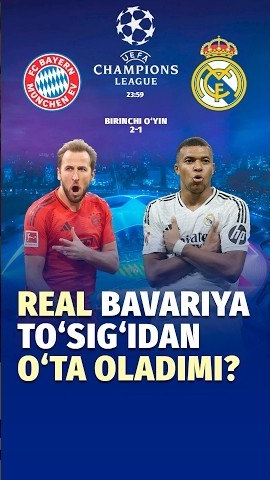 🍿 “Real” “Bavariya” to‘sig‘idan o‘ta oladimi?