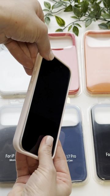 Силикон для iPhone 17 Серии- софт тач с подложкой