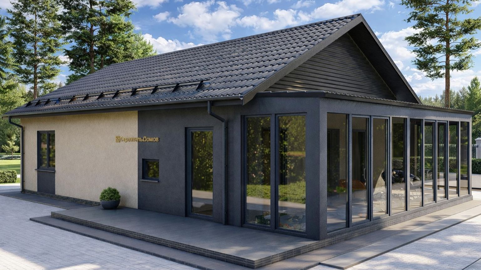 Дом 80 кв / Недорогой проект с хорошей планировкой В Астрахани