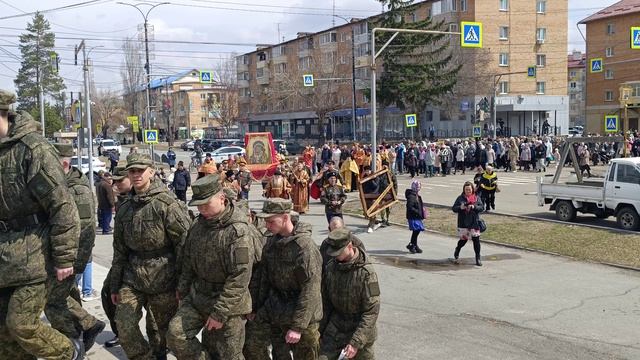 Крестный ход на Святую Пасху. Видео Евгении Сидоровой