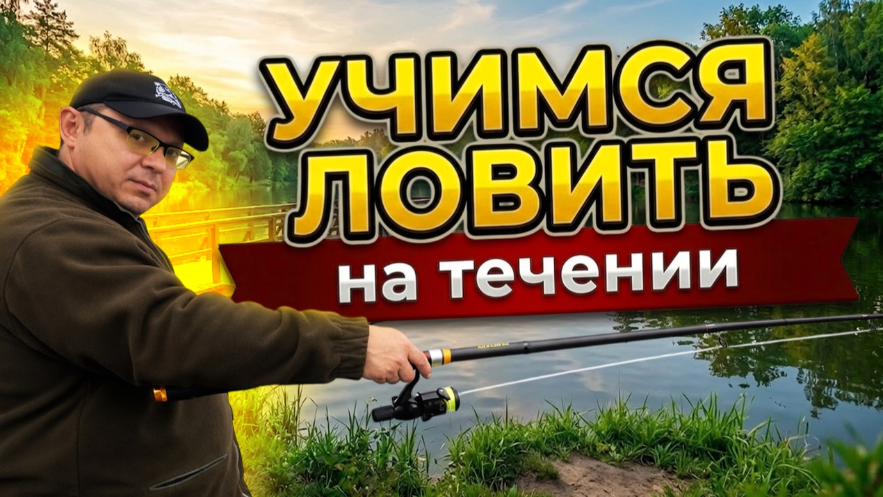 Урок 7. Как поймать рыбу на течении с помощью поплавочной удочки