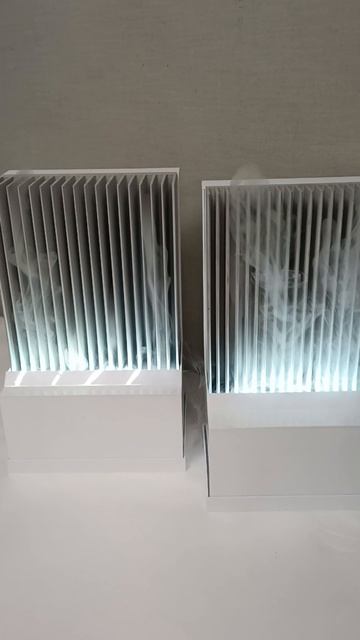 Макеты алюминиевых радиаторов с имитацией охлаждения.