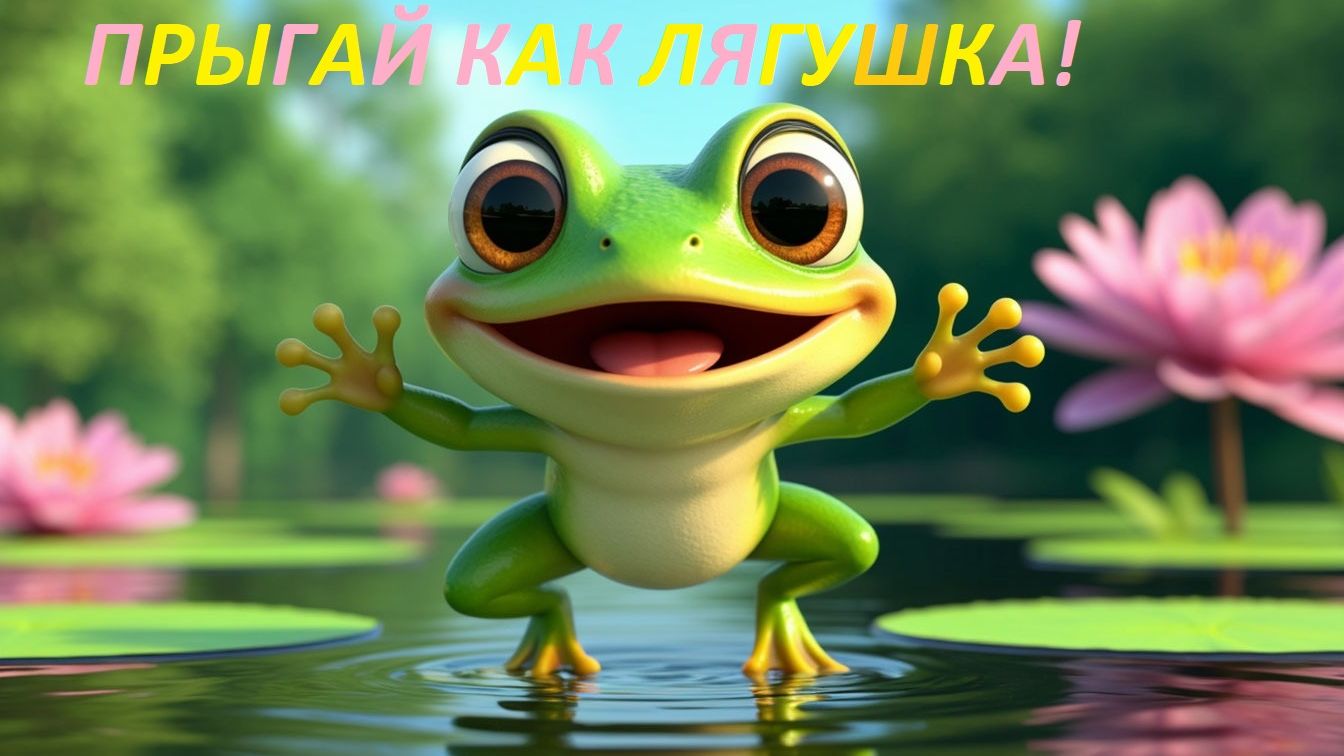 👉 Прыг-Скок Лягушка 🐸. Повторяй и играй вместе!
