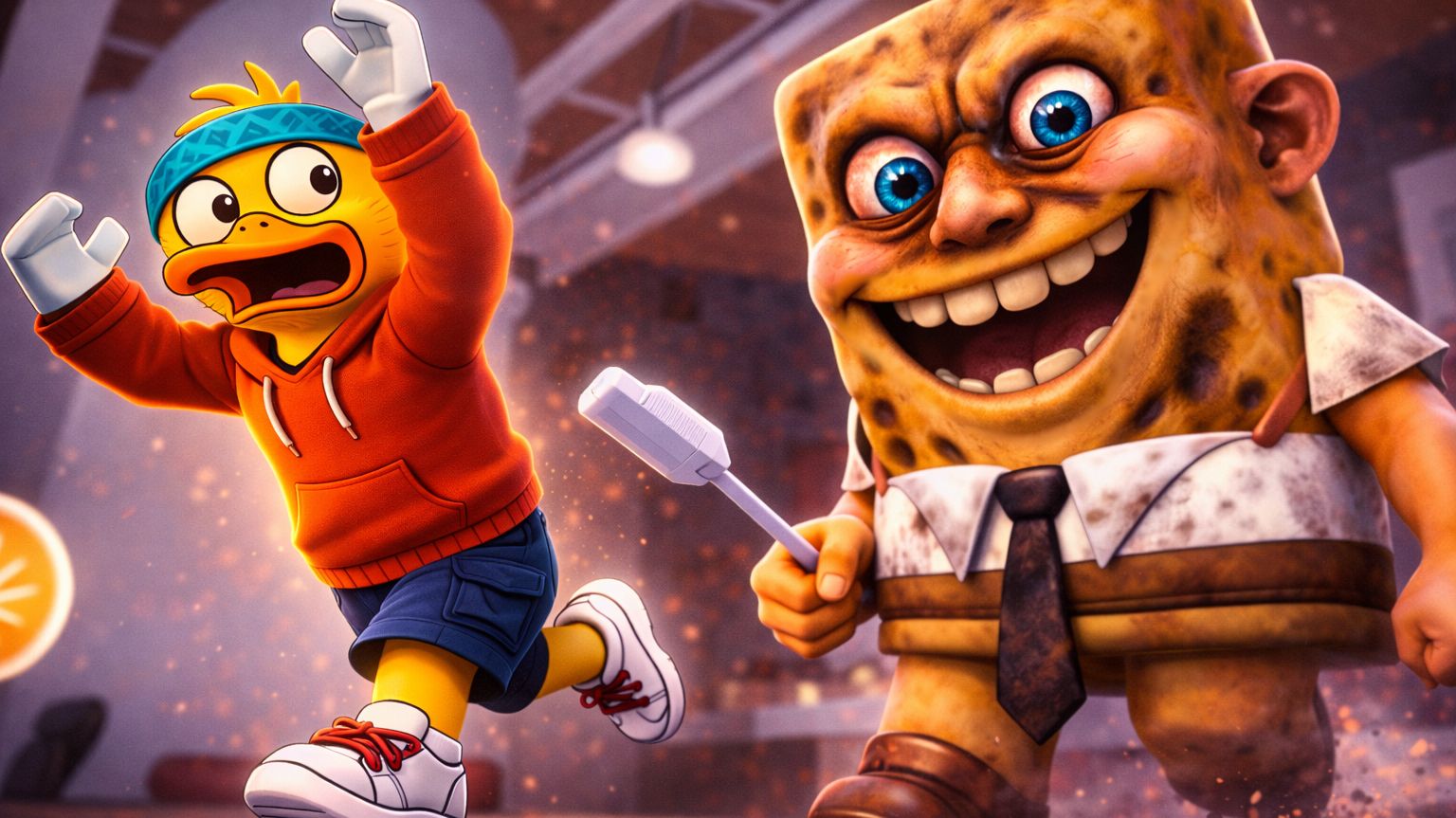 ПОБЕГ ОТ СТРАШНОГО СПАНЧ БОБА в ROBLOX! Escape CreepBob Obby!