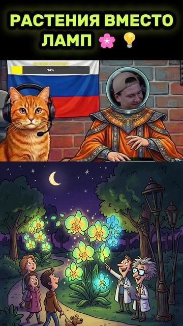 Светящиеся орхидеи заменят уличное освещение