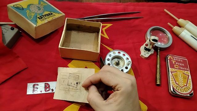 ИНТЕРЕСНАЯ ПРОВОДОЧНАЯ КАТУШКА ИЗ СССР КП-65, ЗАВОД ВОЕНОХОТ-1. ЧТО ЖЕ ВНУТРИ СТАРИННОЙ КОРОБКИ.