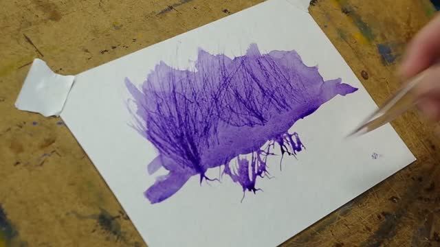 Как использовать скошенную ручку для акварельной кисти