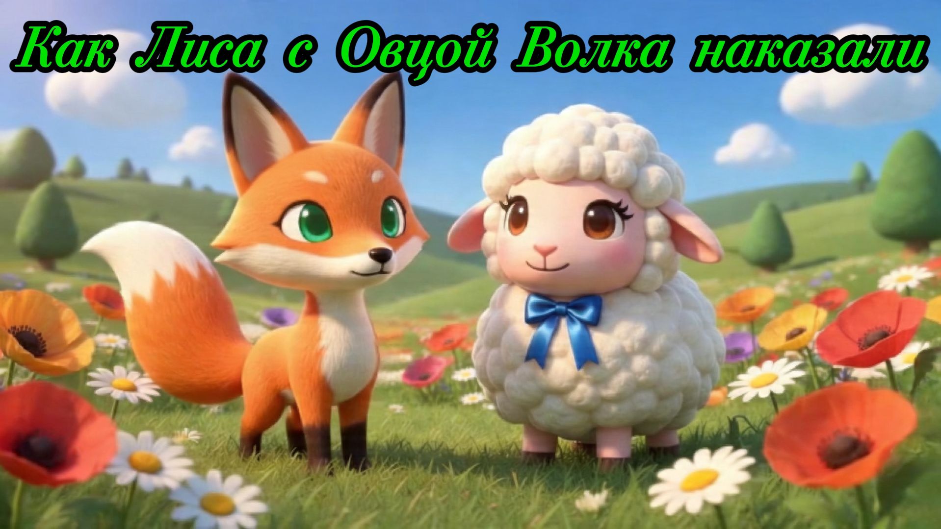 Как лиса с овцой волка наказали  | народная сказка | Сказка для детей | Добрые сказки