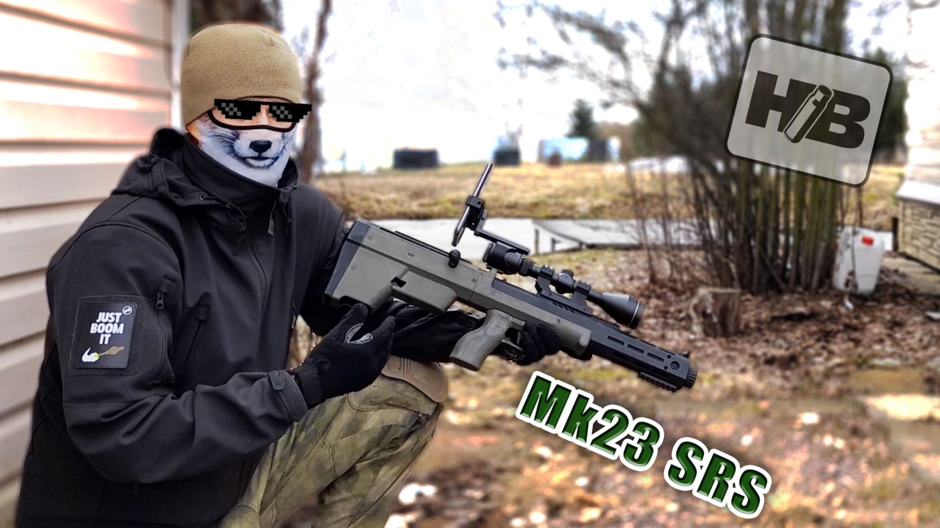 Mk23 SRS Airsoft pistol carabine kit