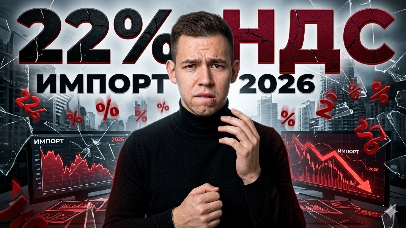 НДС 22 % на импорт в 2026 году - как это ударит по бизнесу !