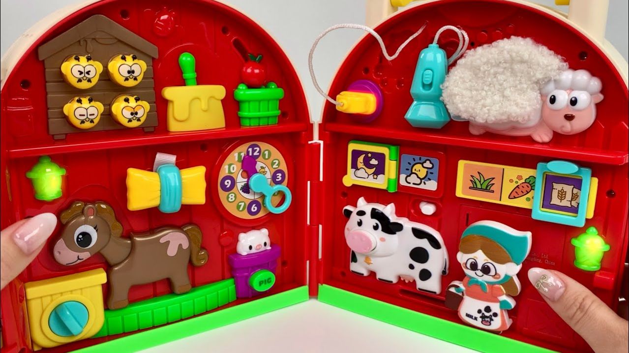 Распаковка игрушек - Ферма непосед! Обзор игрушек! Игры для детей и распаковка!