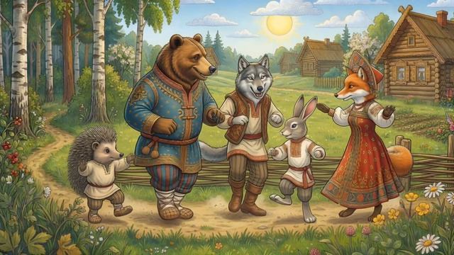 10 Песенка-потешка Тень-тень-потетень 🐻🐰 Русские народные песни и сказки для детей