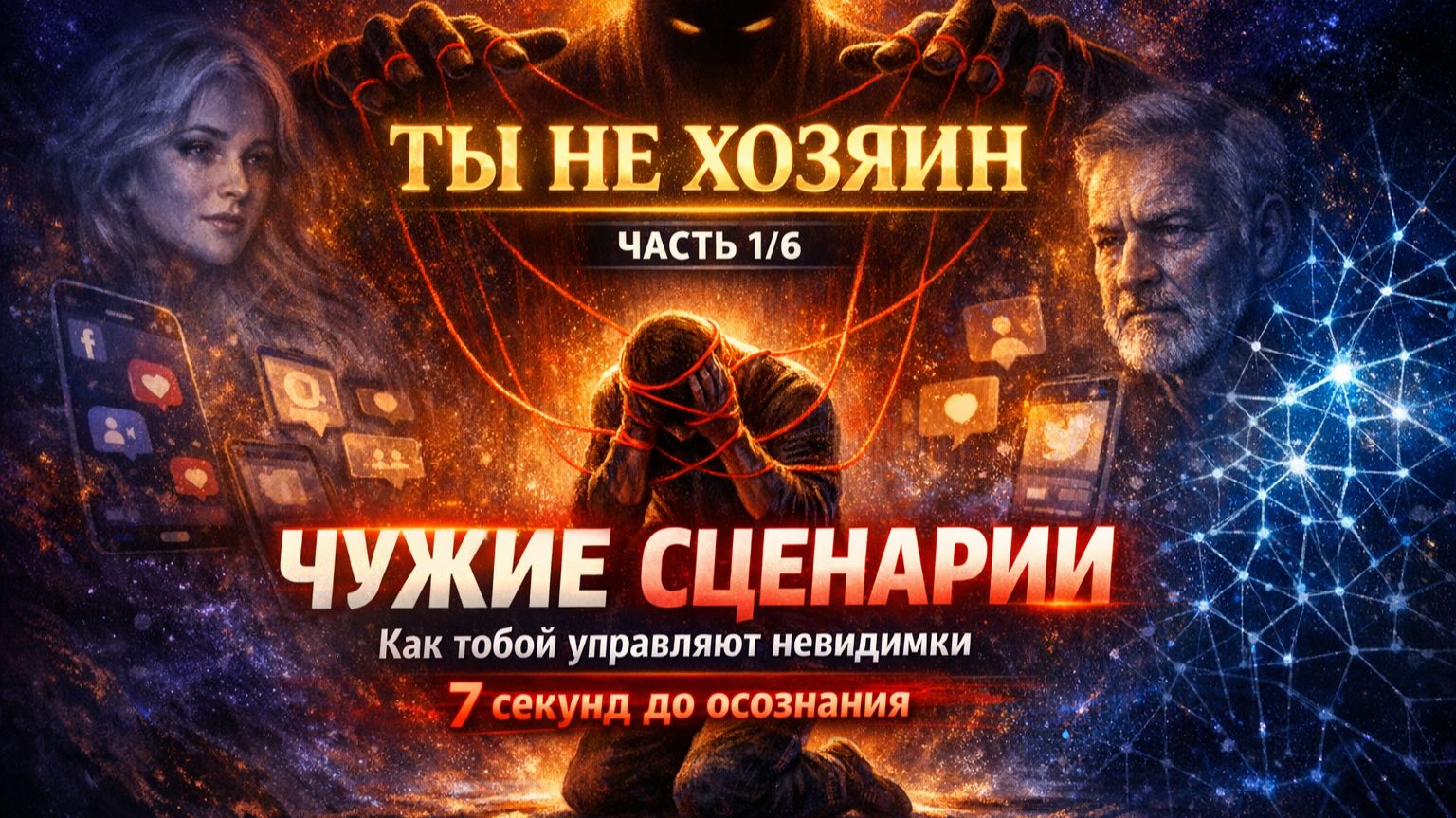 «ЧУЖИЕ СЦЕНАРИИ: Как тобой управляют те, кого ты даже не видишь» Часть 1/6. Цикл: «ТЫ НЕ ХОЗЯИН.