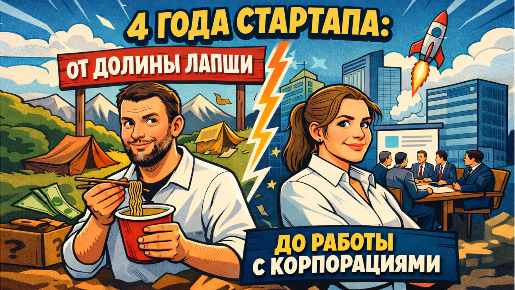 4 года стартапа: от долины быстрозаварной лапши до работы с корпорациями.