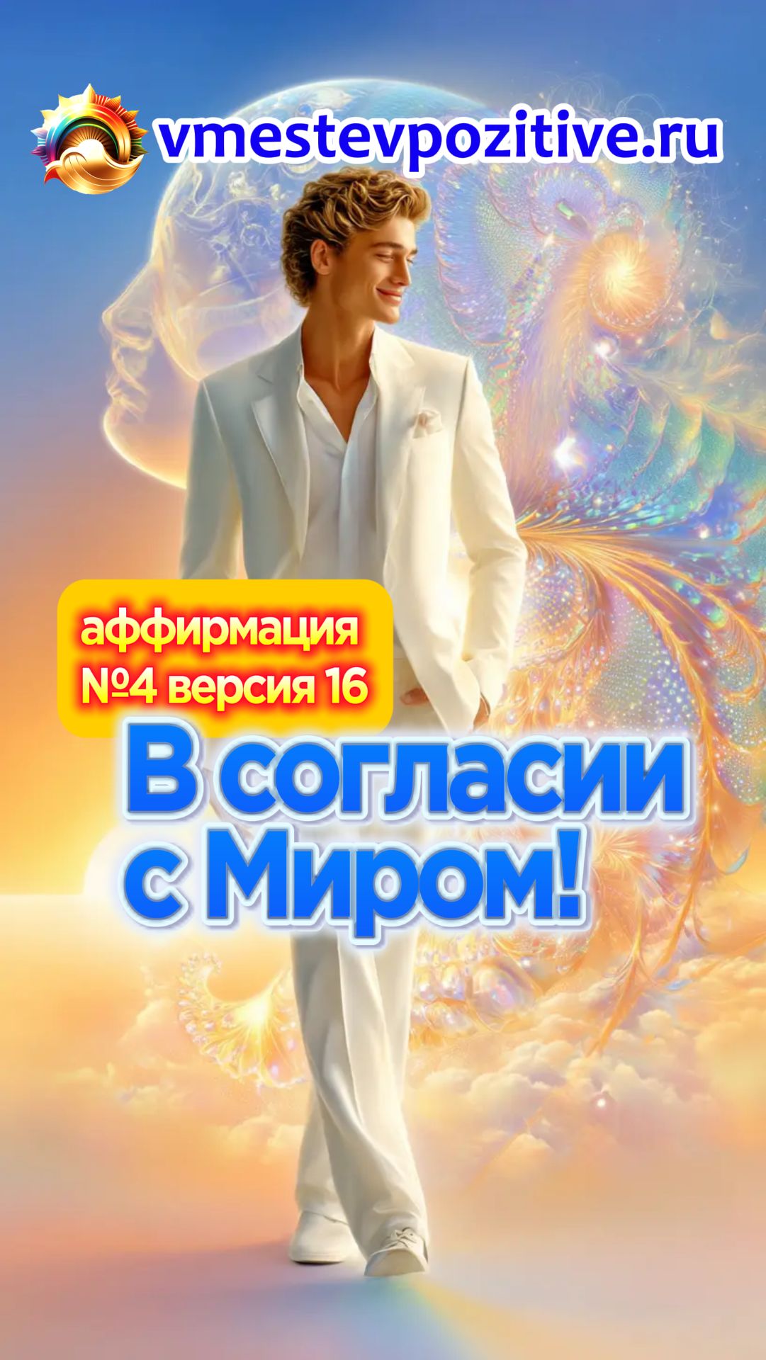 Affirmation. Male. №4. В согласии с Миром! (v16)