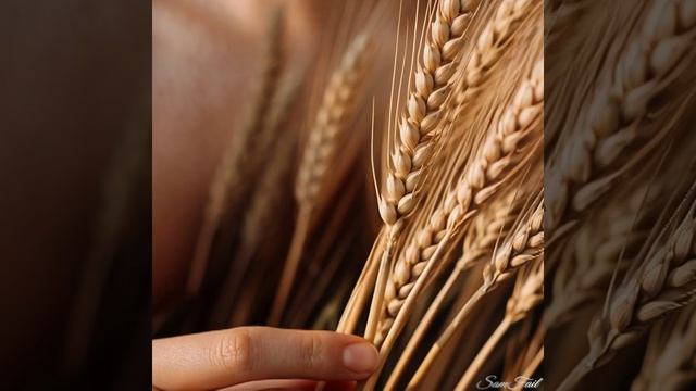 Красивая девушка в пшеничном поле