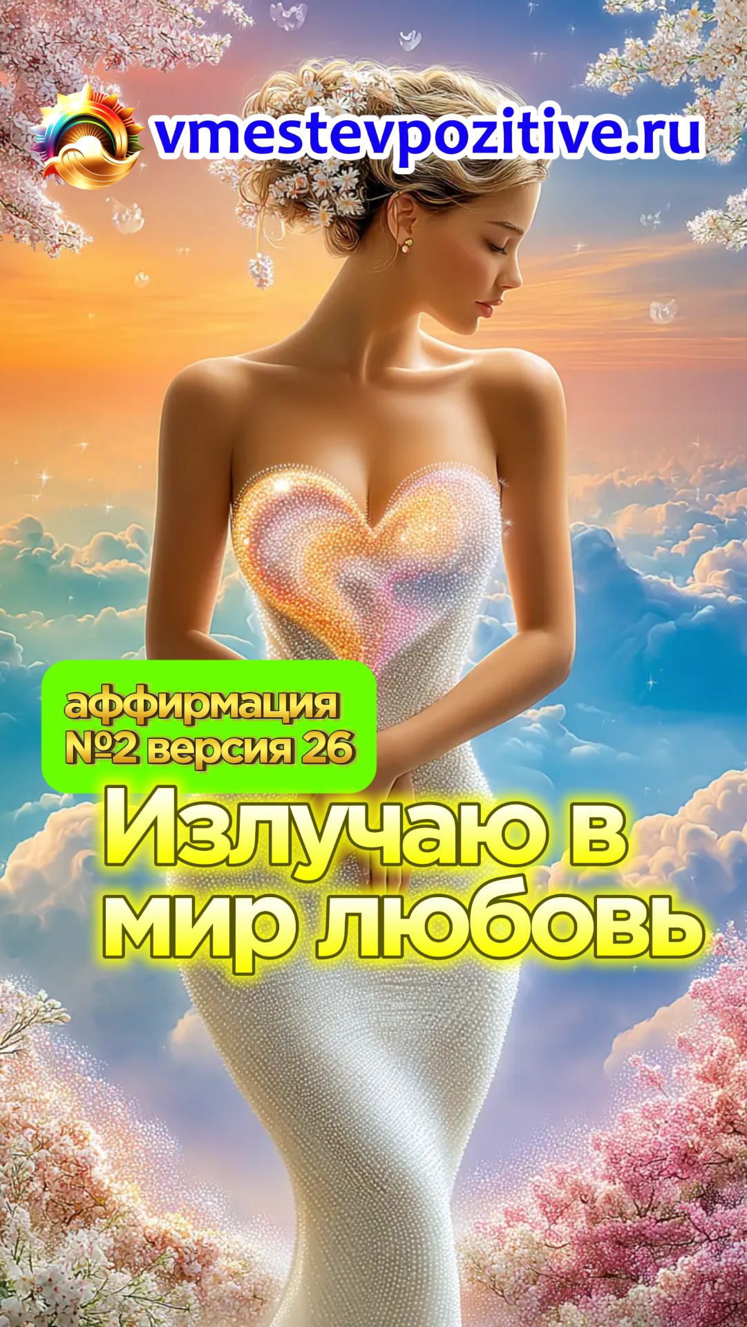 Affirmation. Female. №2. Излучаю в мир любовь (v26)