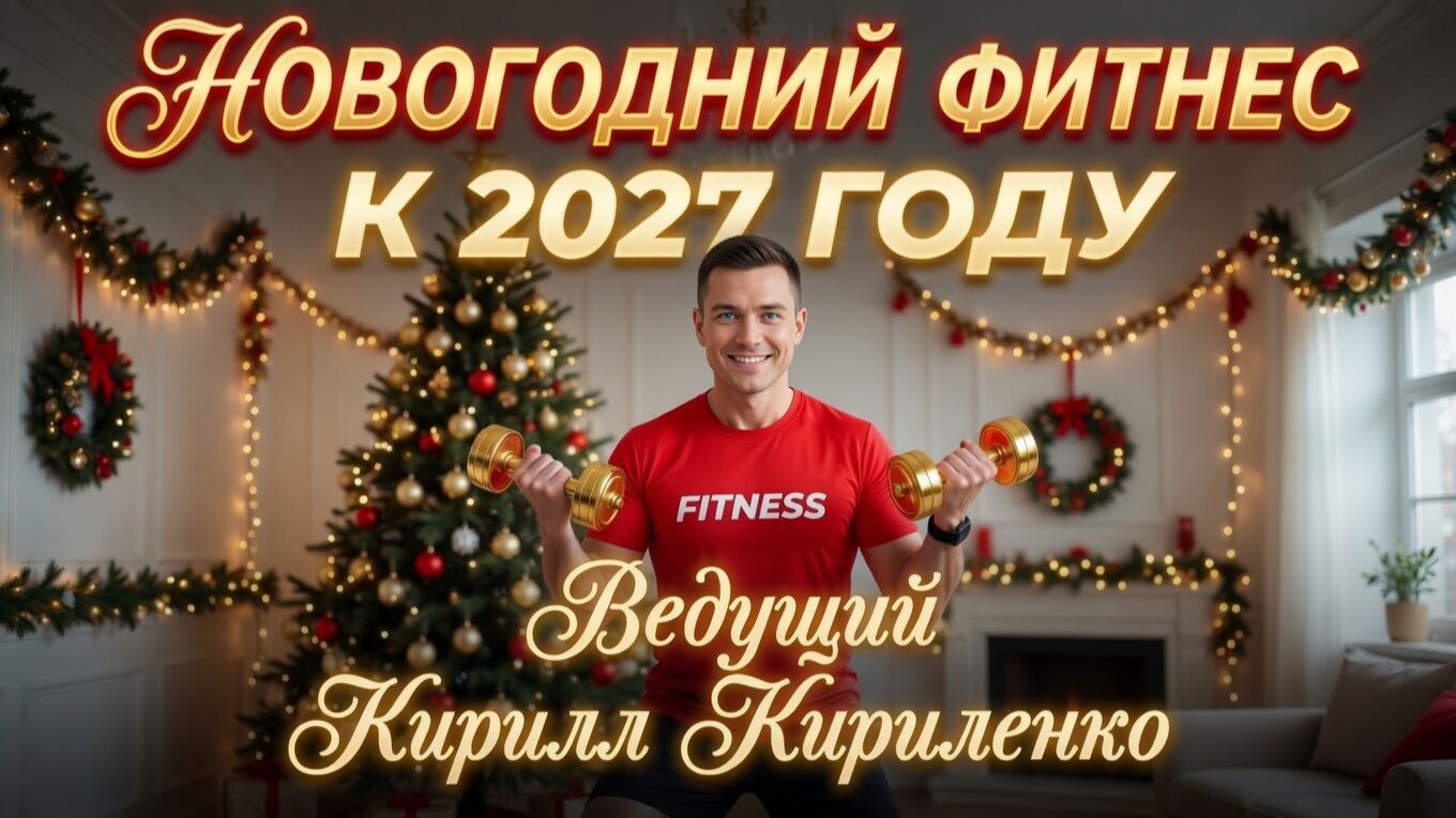 Новогодний Фитнес: Похудей к 2027 году за 3 минуты! Иммерсивная разминка с ведущим.