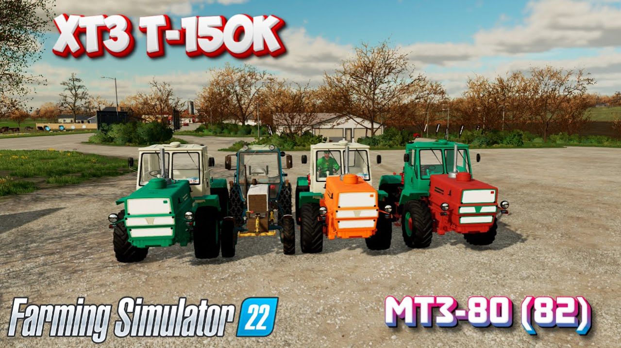 FS 22   Обзор модов ХТЗ Т 150К _ МТЗ 80 82