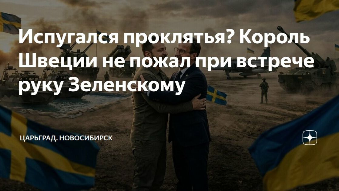 Король Швеции при встрече не пожал руки Зеленскому, как ПРОКАЖЁННОМУ...