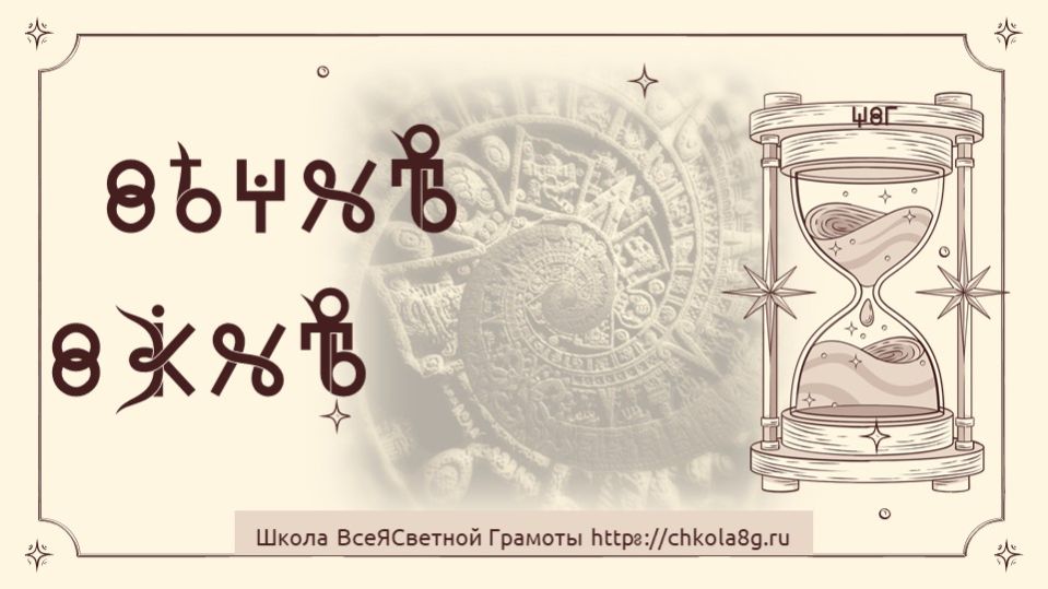Вечность. Этимология. ВсеЯСветная Грамота
