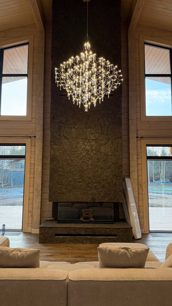 Облицовка камина песчаником Дракон серый.