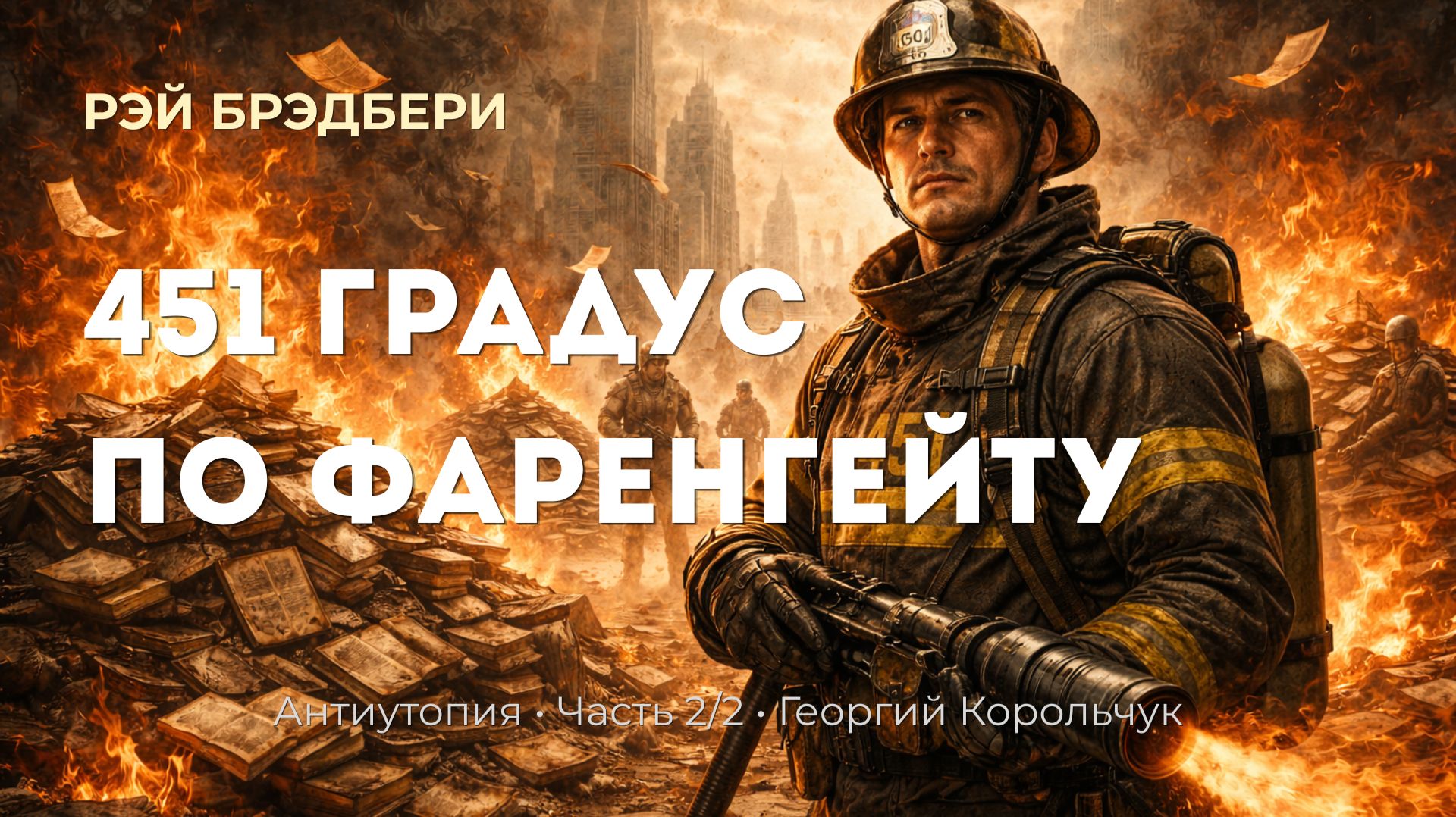 Аудиокнига: 451 Градус по Фаренгейту — Часть 2/2 | Рэй Брэдбери | читает Георгий Корольчук