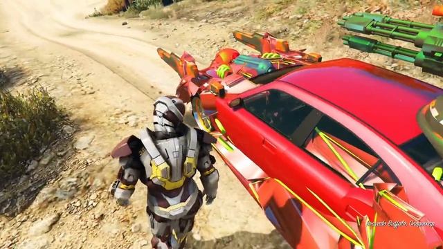 ГТА 5, НО МАШИНА ФРАНКЛИНА СТАЛА ЖЕЛЕЗНЫМ ЧЕЛОВЕКОМ!