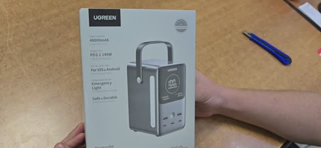 Мобильный аккумулятор Power Bank, 48000mAh, DigitalDisplay, 300W, серый, PB770 (25286) UGREEN #тест