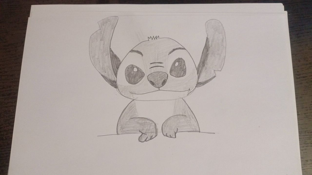 Как нарисовать Стича карандашом / как нарисовать Стича из Лило и Стич