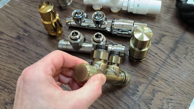 Дизайн арматура для радиаторов отопления Primoclima (узлы, вентили и термоголовки)