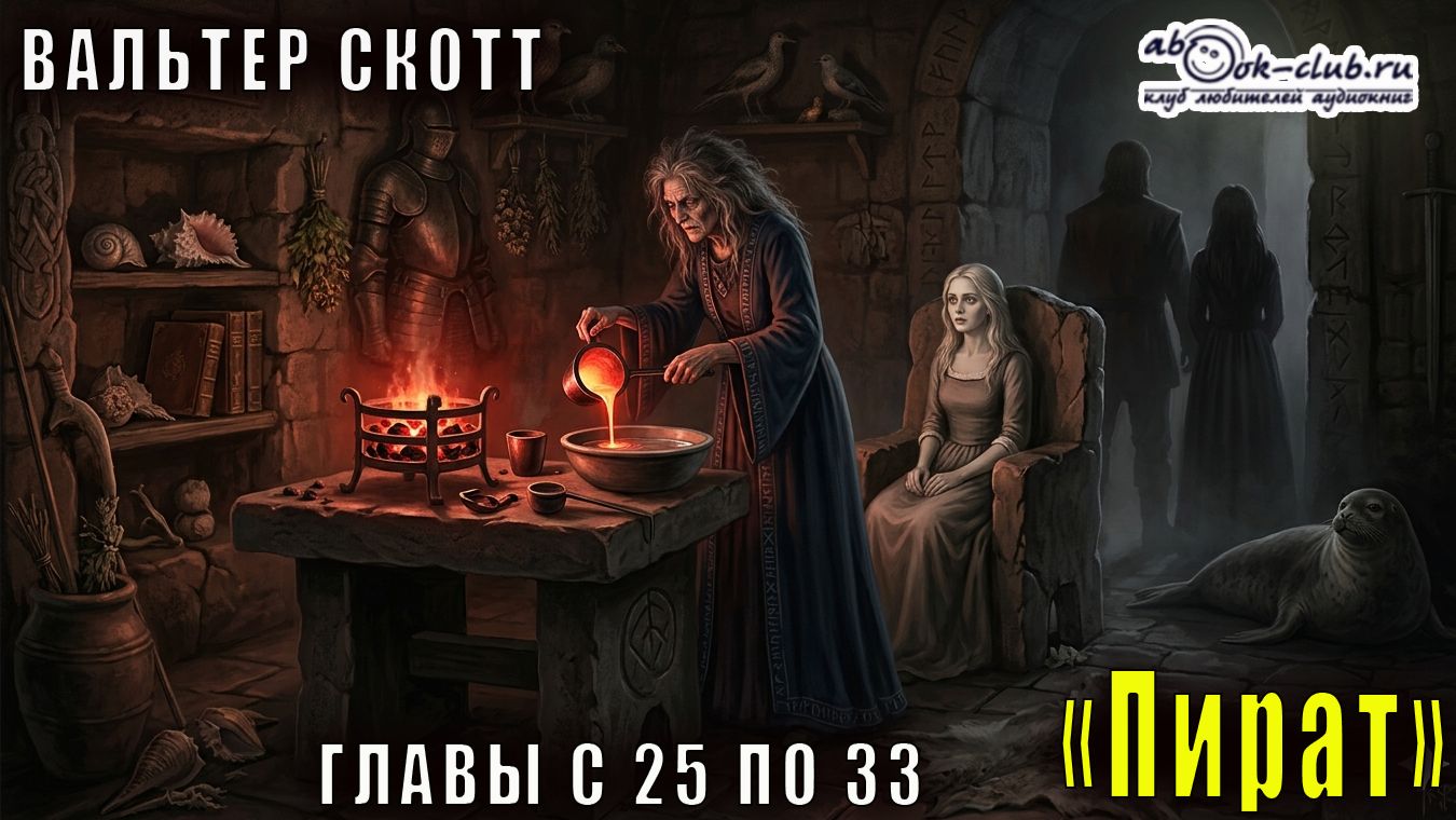 Вальтер Скотт "Пират" главы с 25 по 33