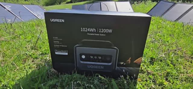 Распаковка и подключение зарядной станции UGREEN GS1200 (модель 15054) и солнечных панелей Choetech