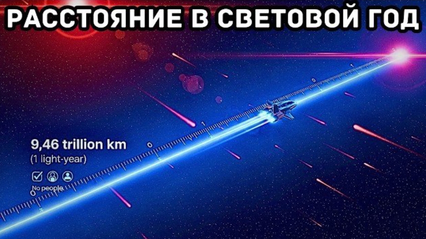 Секрет расстояния в световые годы — 9,46 триллиона километров за один год!