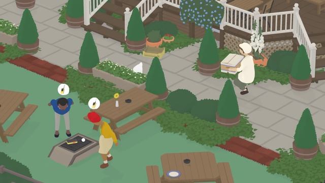 Как заставить девушек из паба упасть на задницу в Untitled Goose Game