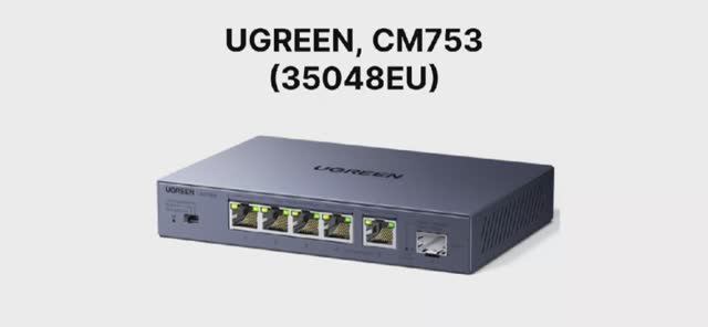 Обзор UGREEN CM753 (35048EU): Компактный 2.5Gb/s коммутатор с 10G SFP+