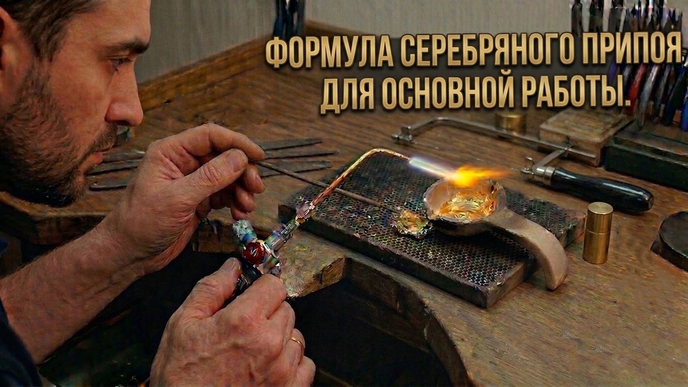 Формула серебряного припоя среднего.