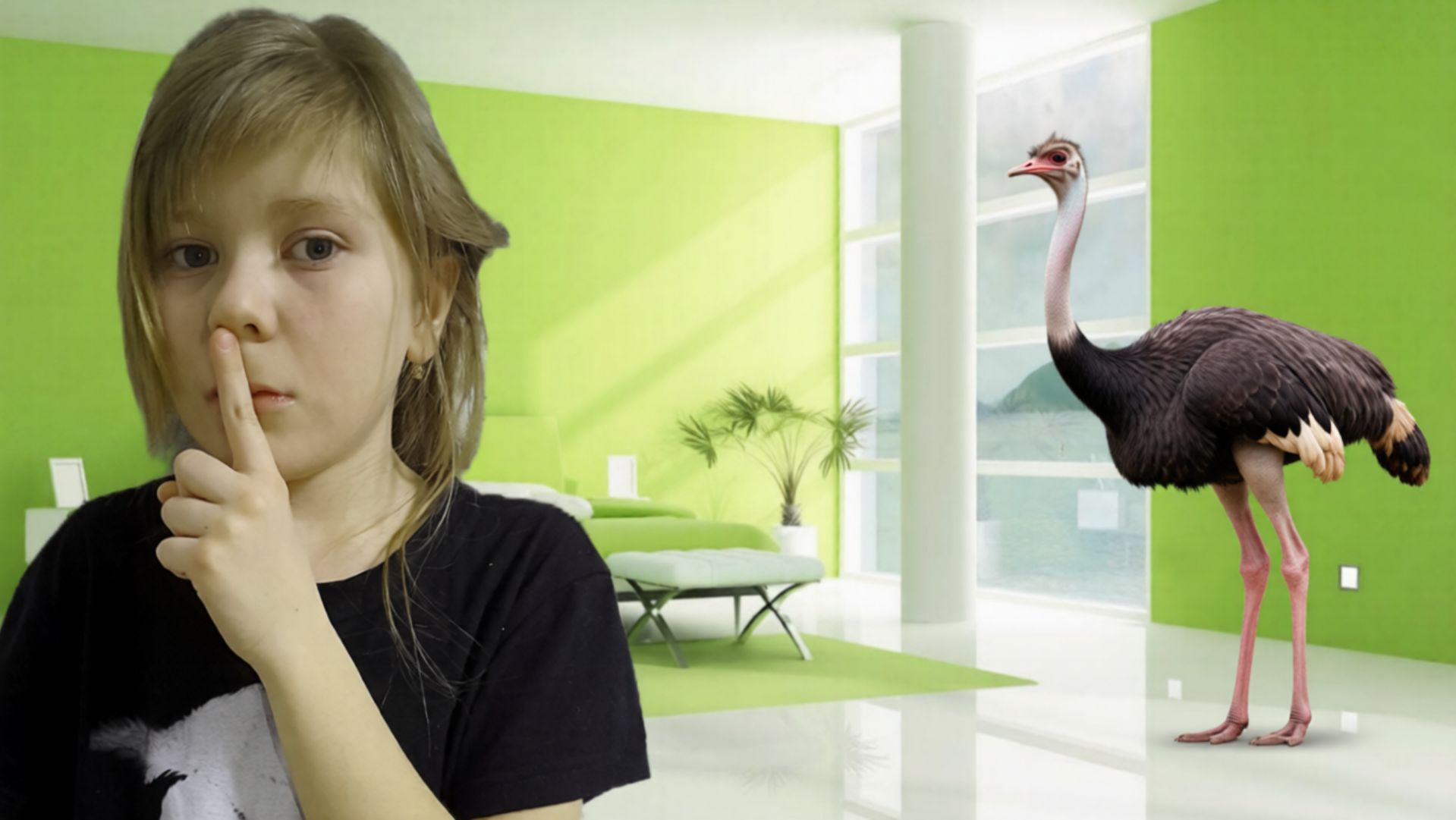 Я СПРЯТАЛА СТРАУСА У СЕБЯ ДОМА !