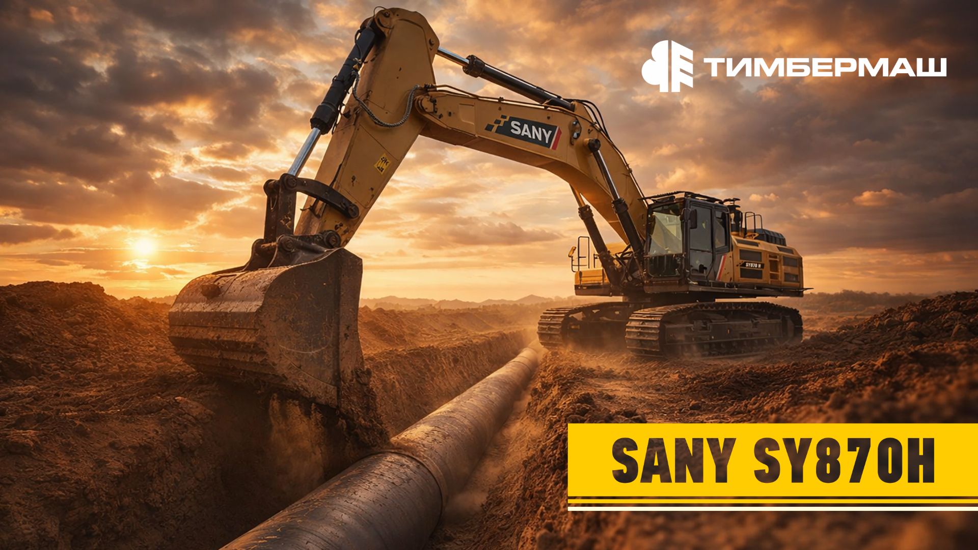 SANY SY870H | 80 тонн, которые делают объём
