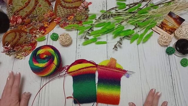 Кошка съела спицы // Пряжа к чаю // 5 отчет// 2 работы
