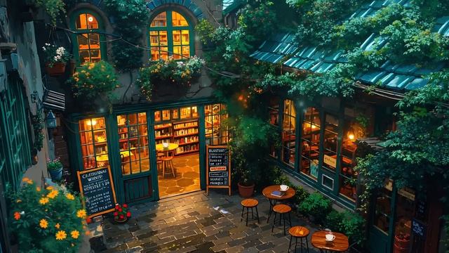 Cozy Library Coffee Shop Lofi ☕ — Deep Focus to Work, Study & Relax Lofi Music