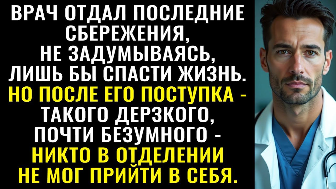 Истории из жизни| Врач отдал последнее ради жизни |Аудио рассказы|Жизненные истории