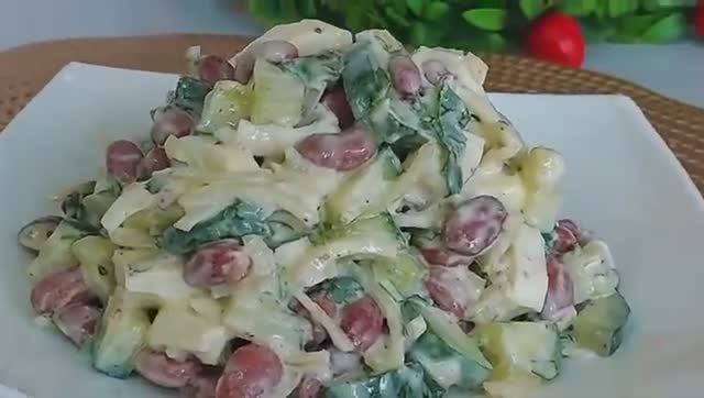 Беру БАНКУ ФАСОЛИ и готовлю Потрясающий салат за 2 минуты! Всего 4 простых продукта, а как Вкусно!
