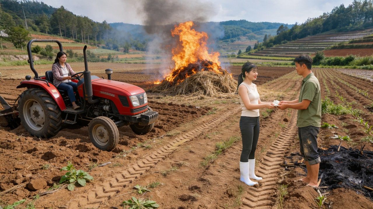 30 дней работы на тракторе: подготовка почвы для нового урожая кукурузы.