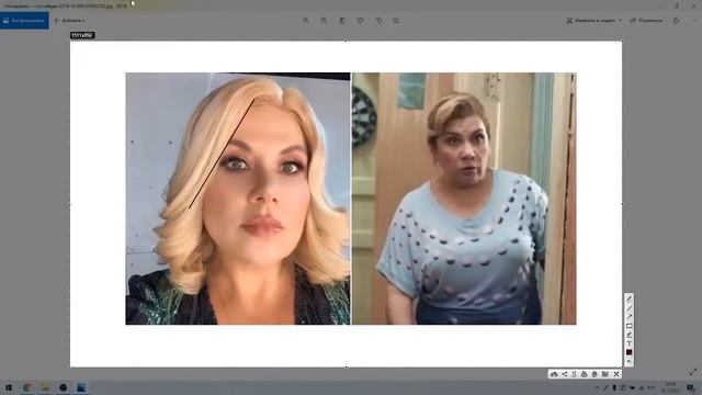 Влияние диагональной линии в прическе на восприятие формы лица Марины Федункив